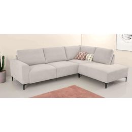 Ecksofa Home Affaire, B:256cm H:85cm T:198cm, beige, 100% Polyester, Wohnzimmer, Sofas, "Tournon, L-Form, Breite 256 cm, Webstoff, Chenille",