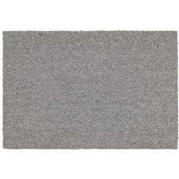 Fu&szlig;matte Astra, B:40cm H:15mm L:60cm, silber, Kokos, Au&szlig;enbereich, Teppiche, "Coco Color Trend", Kokos T&uuml;rmatte, Aussenbereich, moderne Farben