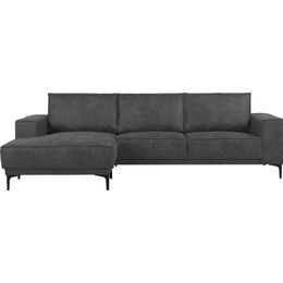 Ecksofa OTTO HOME, B:280cm H:85cm T:152cm, grau, Struktur weich (100% Polyester);Luxus-Microfaser (100% Polyester);Webstoff (100% Polyester),