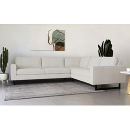 Ecksofa Places of Style, B:290cm H:85cm T:250cm, beige, 90% Polyester, 10% Nylon, Wohnzimmer, Sofas, "Pinto, XXL, 250/290 cm, langer Schenkel,