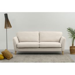 3-Sitzer Home Affaire, B:206cm H:88cm T:90cm, beige, 100% Polyester, Sofas, "MARSEILLE 3er Sofa 206 cm, Cord, Flachgewebe, Struktur, Webstoff",