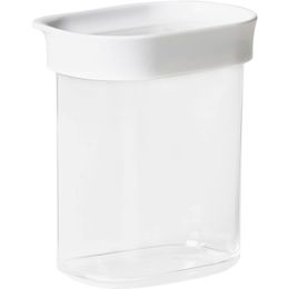 Emsa Vorratsdose "Optima", B:6,9cm H:11,9cm, transparent, K&uuml;che, Lebensmittelaufbewahrungsbeh&auml;lter, 0,38 Liter, rechteckig, frische Dichtung,