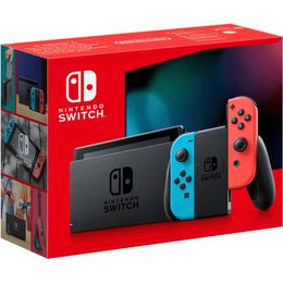 NINTENDO SWITCH Spielekonsole "Switch Neon-Rot/Neon-Blau", B:23,9cm H:10,2cm T:1,39cm, bunt, Spielekonsolen, Konsole r/b