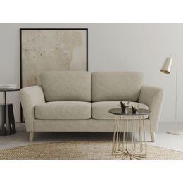 2-Sitzer Home Affaire, B:170cm H:88cm T:90cm, grau, Struktur fein (58% Polyester, 22% Polypropylen);Filzoptik (100% Polyester);Webstoff (100%