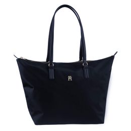 Tommy Hilfiger Damen Shopper "POPPY NEW TOTE", blau, Nylon, clean, unifarben, Taschen