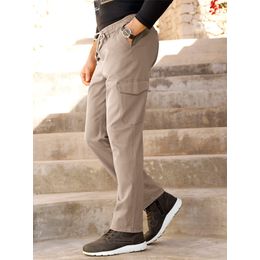 Catamaran Herren Cargohose, beige, Gr. 24, unifarben, 98% Baumwolle, 2% Elasthan, Hosen