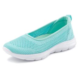 Lascana Damen Sneaker Ballerinas, Gr. 42, blau, Obermaterial: 100% Textilmaterial. Decksohle: 100% Textilmaterial. Futter: 100% Textilmaterial.