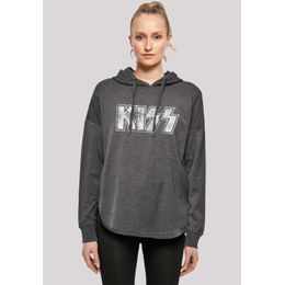 F4NT4STIC Damen Sweatshirt "Kiss Rock Music Band Vintage Logo", grau, Gr. M, Obermaterial: 100% Baumwolle, Sweatshirts, Premium Qualit&auml;t, Band, Logo