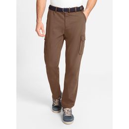 Catamaran Herren Cargohose, braun, Gr. 48, unifarben, 98% Baumwolle, 2% Elasthan, Hosen