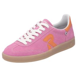 RIEKER SPORT Damen Sneaker "San Diego Swing2GO", Gr. 43, pink, Veloursleder, unifarben mit Farbeinsatz, Schuhe, Retro-Sneaker, Freizeitschuh,