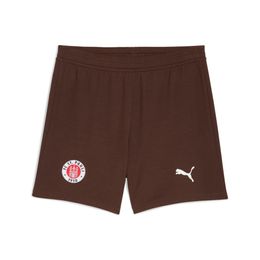 Puma Kinder Trainingsshorts "FCSP SHORTS REPLICA JR", braun, Gr. 164, colorblocking, Web, Obermaterial: 100% Polyester, Hosen