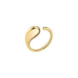 Vivance Damen Fingerring "925 Sterling Silber vergoldet glanz", 054 (17,2), Silber 925 (Sterlingsilber), gelb, Silber 925 (Sterlingsilber),