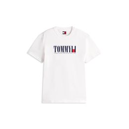 Tommy Jeans Herren T-Shirt "TJM REG TOMMY DNA FLAG TEE EXT", beige, Gr. L, Single Jersey, Obermaterial: 100% Baumwolle, Shirts