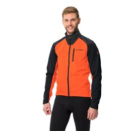 Vaude Herren Funktionsjacke, orange, Gr. M, unifarben mit Farbeinsatz, Web, Obermaterial: 100% Polyester, Jacken