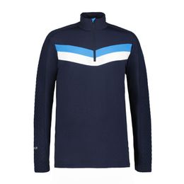 Icepeak Damen Funktionsshirt "H SKISHIRT 1/2 ZIP FENNER", blau, Gr. XXL, Jersey, Obermaterial: 93% Polyester, 7% Elasthan, Shirts