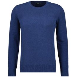 Ragman Herren Rundhalspullover, blau, Gr. XXXL, 70% Baumwolle 30% Leinen, Pullover