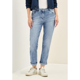 Cecil Damen 5-Pocket-Jeans "Style Scarlett", blau, Gr. 34, unifarben, Denim/Jeans, Obermaterial: 78% Baumwolle, 20% Polyester, 2% Elasthan, Jeans,
