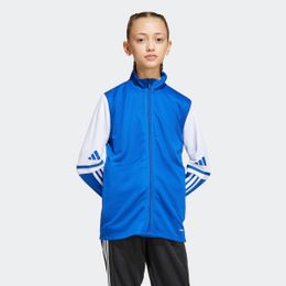 Mädchen Trainingsjacke "SQ25 TR JKT Y", blau, Gr. 152, adidas Performance, Obermaterial: 100% Polyester, Jacken