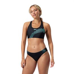 Speedo Damen Bustier-Bikini, blau, Gr. 38, Obermaterial: 80% Nylon, 20% Elasthan, Bikini-Sets