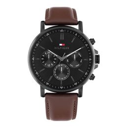 Tommy Hilfiger Uhr 'TYSON' Herren Größe One Size dunkelbraun / cranberry / schwarz / weiß