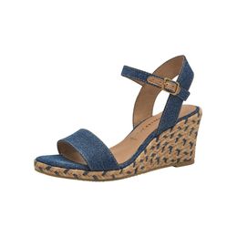 Tamaris Sandale Damen Größe 39 blue denim / brokat
