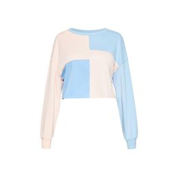 SANIKA Sweatshirt 'Young Fashion' Damen Gr&ouml;&szlig;e M hellblau / rosa
