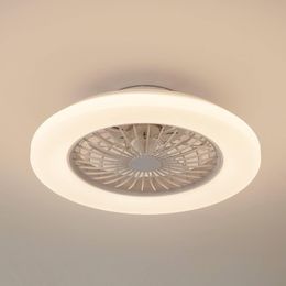 LINDBY LED-Deckenventilator Vedin, DC, leise, Ø 49 cm, CCT