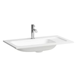 Laufen MEDA Möbelwaschtisch SLIM 77,5 x 44,5 cm, mit Hahnloch ohne Überlauf