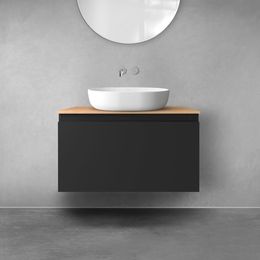 OLTENS Vernal Badmöbel-Set 2-teilig mit Unterschrank mit 1 Schublade und Konsolenplatte 80 x 48,6 cm