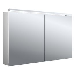 Emco pure 2 Classic LED-Lichtspiegelschrank 120 cm, mit LED-Aufsatzleuchte, 2 Türen