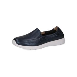 Caprice Leder-Slipper in Dunkelblau - 39% | Gr&ouml;&szlig;e 39 | Damen-schuhe-halbschuhe
