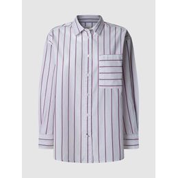 Pepe Jeans Hemd "Cherry" in Wei&szlig;/ Rosa/ Schwarz - 38% | Gr&ouml;&szlig;e S | Damen-blusen