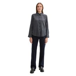 Tom Tailor Hemd in Dunkelblau/ Gr&uuml;n - 84% | Gr&ouml;&szlig;e 36 | Damen-blusen