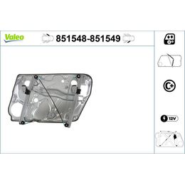 Valeo Fensterheber vorne links ohne Elektromotor für SKODA VW 3B1837461 851548