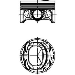 KOLBENSCHMIDT Kolben 40846600 f&uuml;r VW 03C107065CE 03C107065AS 03C107065AQ