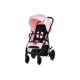 Chipolino Kinderwagen Buggy Insta, Fu&szlig;abdeckung, Federung, Korb, Gurt, klappbar rosa