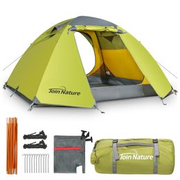 JOIN NATURE Kuppelzelt Campingzelt, Doppellagiges, Ultraleicht, f&uuml;r 4 Personen