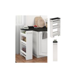VICCO Rollregal Rivo Wei&szlig; Anthrazit 20 x 84,4 cm