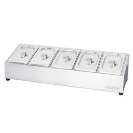 Cozze Topping-Station Edelstahl 60 x 19,7 x 15 cm
