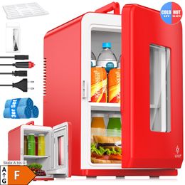Kesser® 2in1 Mini Kühlschrank Kühlbox 15 Liter Kühl und Heizfunktion Tragbarer AC DC 220-240V/12V Steckdose und Zigarettenanzünder Warmhaltebox Mini-Thermobox Auto Büros Zimmer Camping Garten