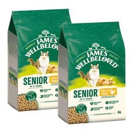 James Wellbeloved Trockenfutter Katze Senior, Truthahn 2x4 kg