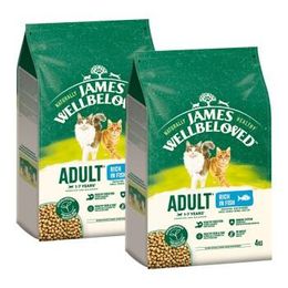 James Wellbeloved Trockenfutter Katze Adult, Fisch 2x4 kg