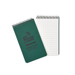 Wasserfester Notizblock 76 x 130 mm oliv