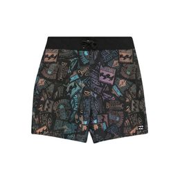 Billabong Sportbadeshorts 'Sundays' Jungen Gr&ouml;&szlig;e 146 azur / braun / lila / schwarz
