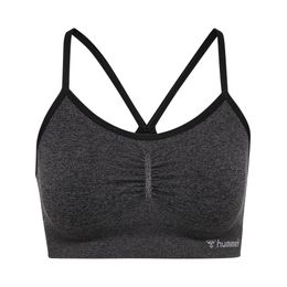 Hummel Sport-BH Damen Gr&ouml;&szlig;e S hellgrau / schwarz