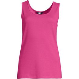 LANDS' END &Auml;rmelloses Top aus Baumwolle f&uuml;r Dame, Damen,  Pink, Baumwolle, by Lands' End