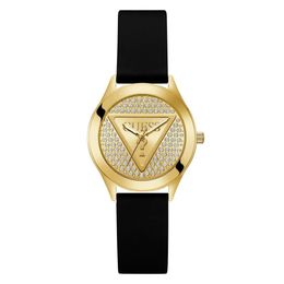 Guess Uhr - Quartz Analog Glitz Plaque - Gr. unisize - in Gold - f&uuml;r Damen