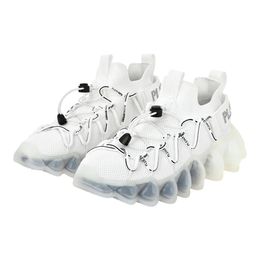 Plein Sport Low-Top Sneaker - Runner Sneaker The Bubble Gen.x.2 Tiger - Gr. 46 (EU) - in Wei&szlig; - f&uuml;r Damen