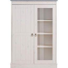 Home Affaire Highboard »Indra« Vitrine, Breite 86 cm weiß-grau 0