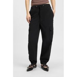 HUGO BLUE Cargohose &raquo;Hisune&laquo; mit Tunnelzug Black 001 36 - N-Gr N-Gr 36 Hose von HUGO Blue Womenswear